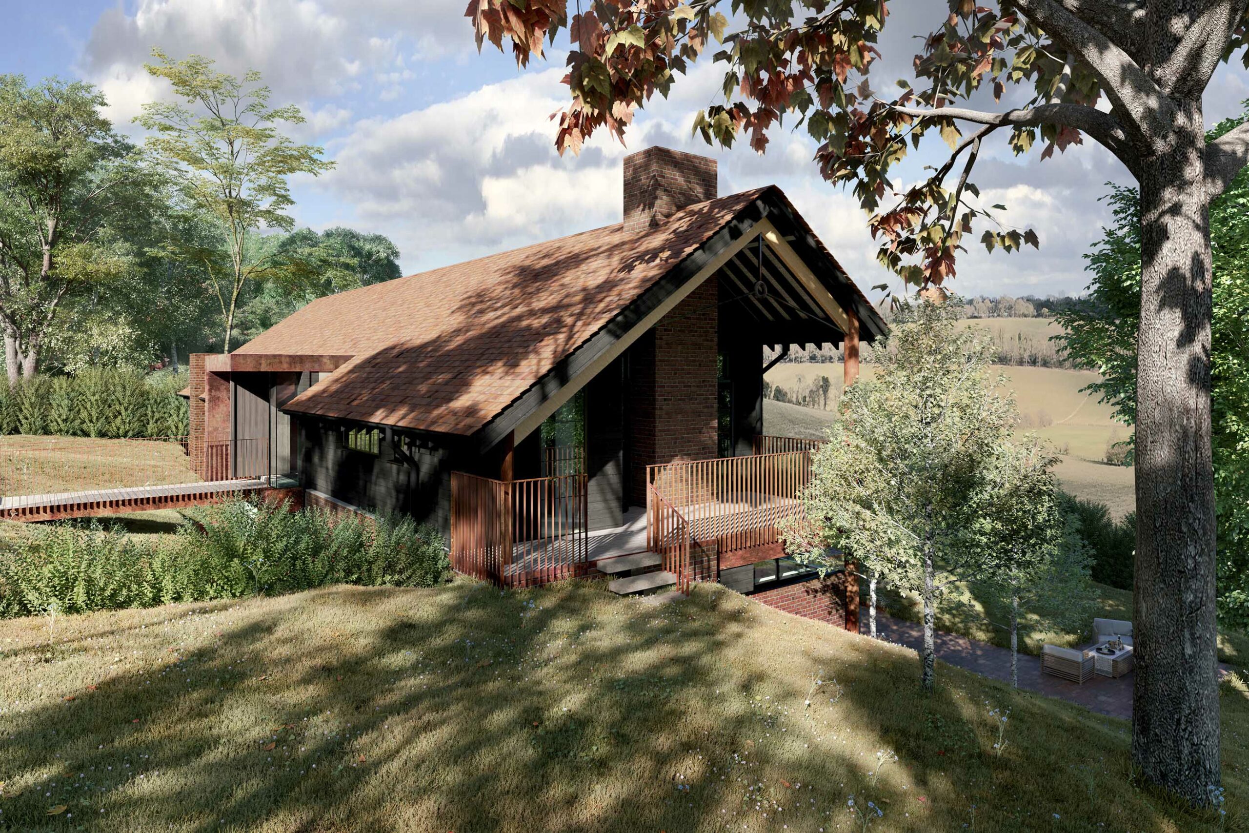 A Modern Industrial Style New Build Nears Completion | HollandGreen