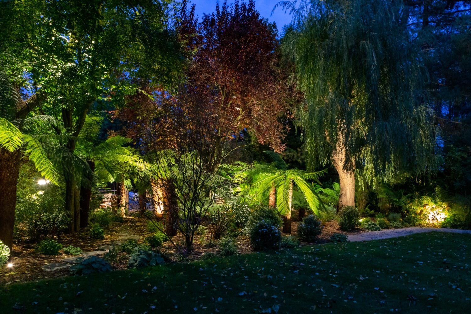 Designing beautiful garden lighting at night HollandGreen