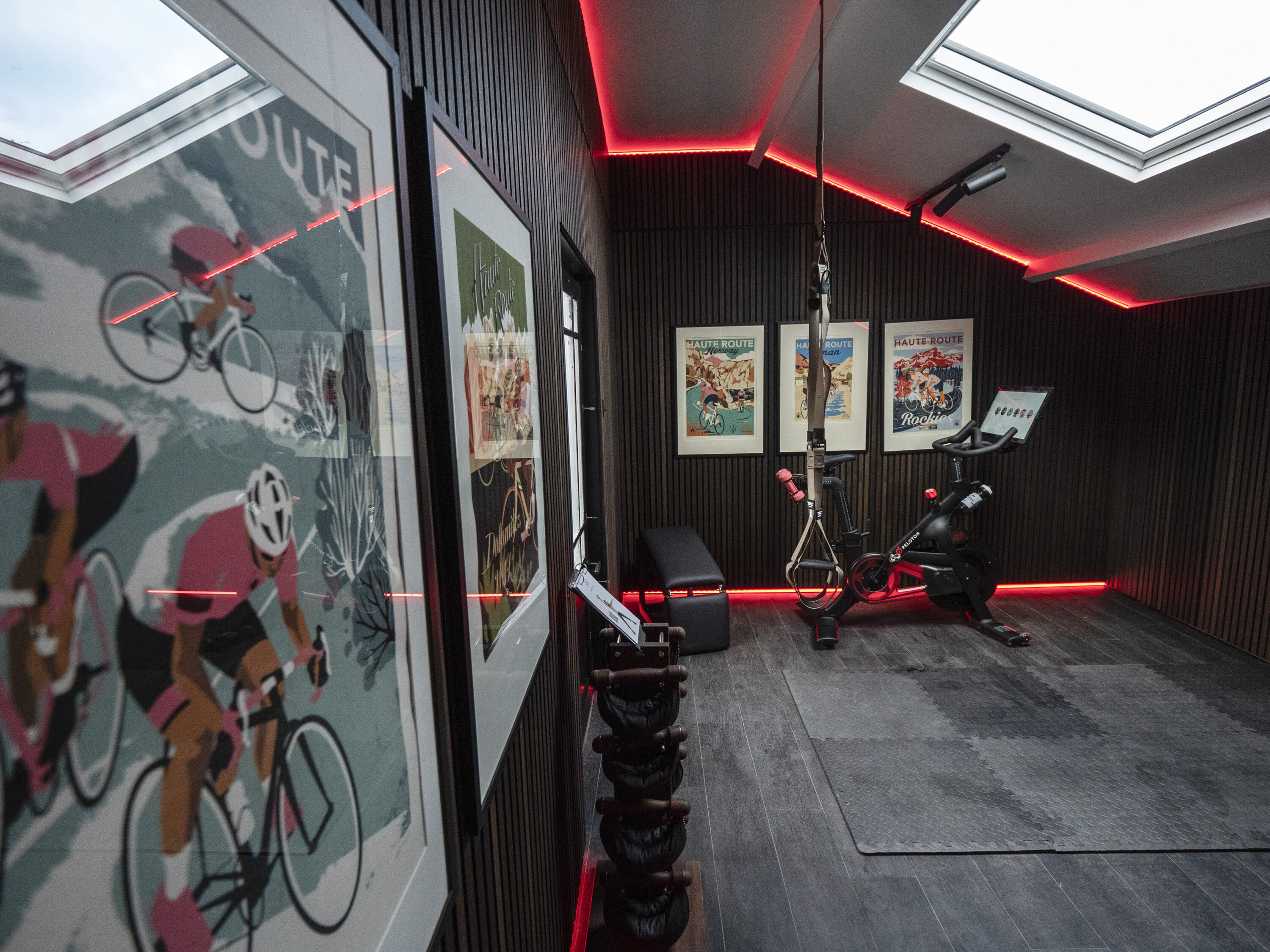 Luxury Home Gym & Cycling Studio Interior Design Project, Oxfordshire